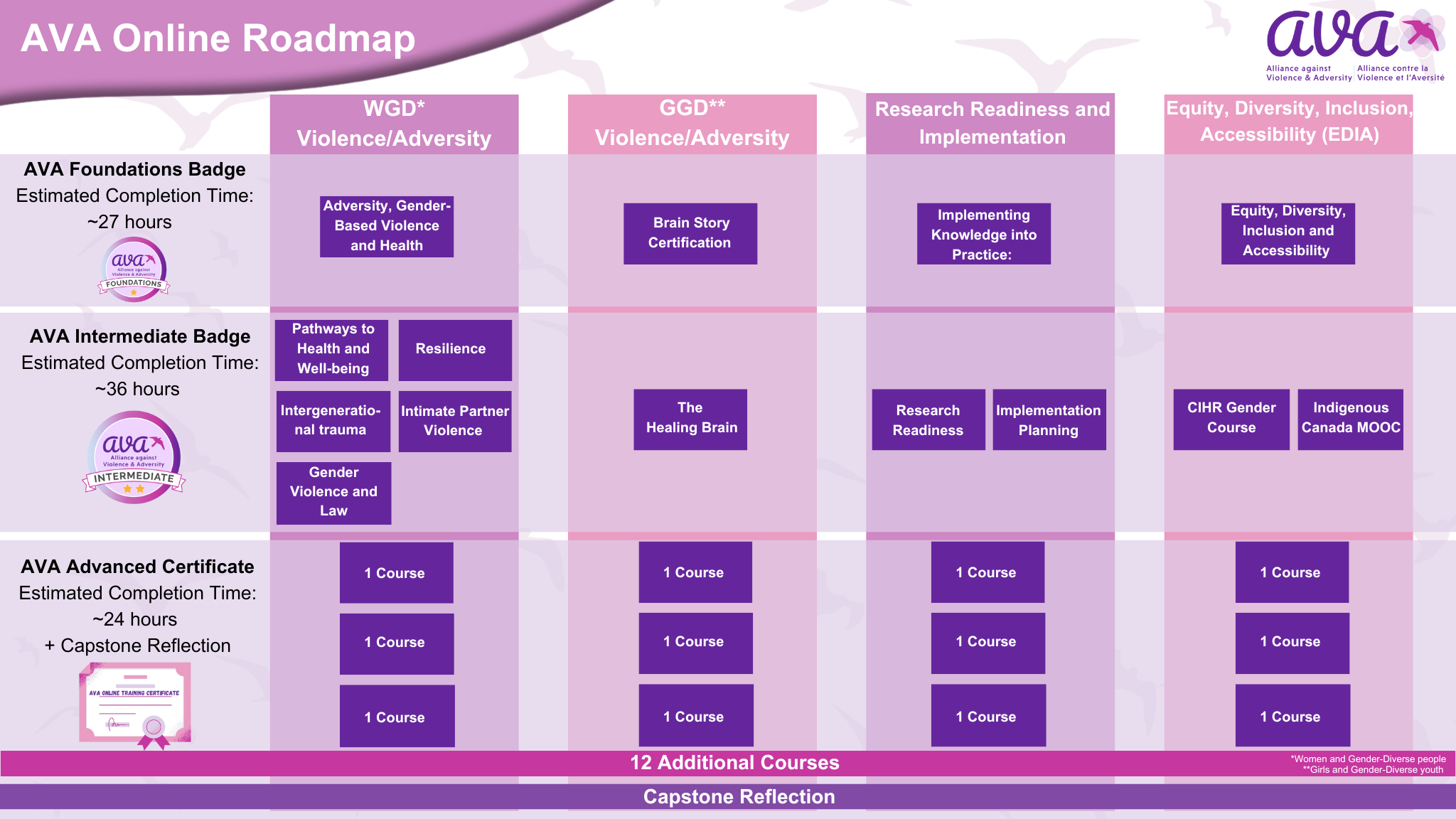 AVA Online Training Certificate – Alliance against Violence & Adversity